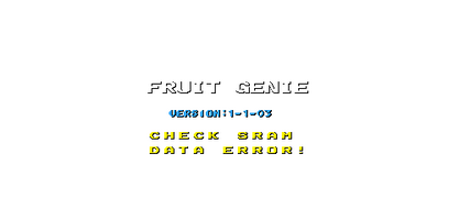 Fruit Genie (Version 1-1-03, set 1) - MAME machine
