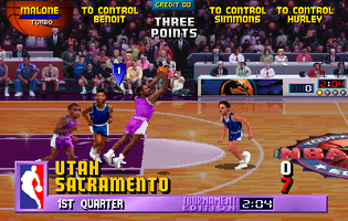 NBA Jam Tournament Edition (rev 2.1 2/06/94) - MAME machine
