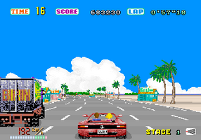 Out Run (deluxe sitdown) - MAME machine