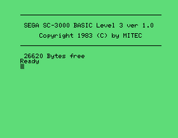 SC-3000 (NTSC) - MAME machine